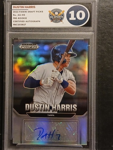 2022 Panini Prizm Draft Picks - Autographs Dustin Harris #AU-HS (AU, RC ...