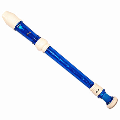 Beautiful Twin color (Translucent Blue & Ivory) Soprano Recorder ...