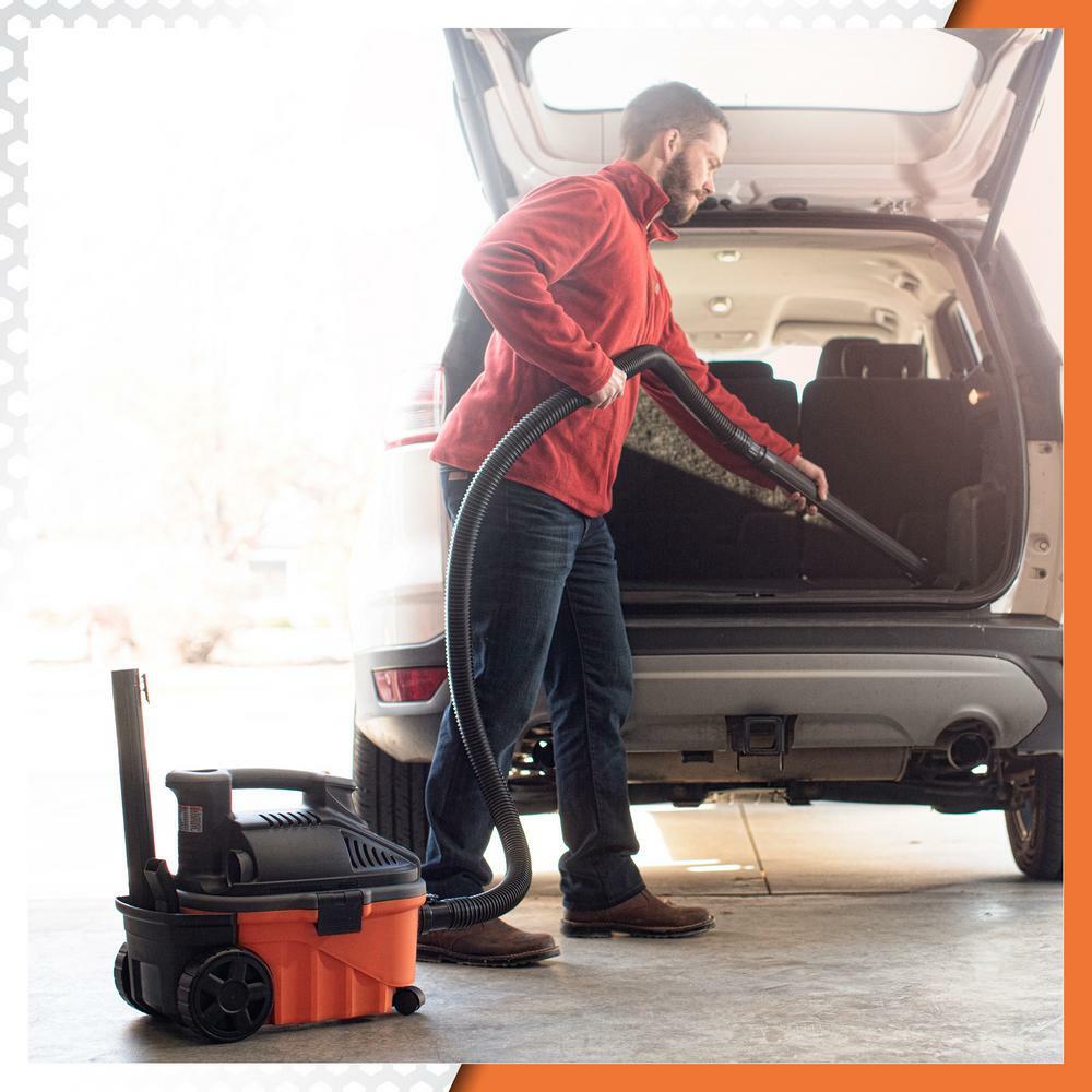 RIDGID Shop Vacuum Wet Dry Portable Accessories Car Cleaning Kit 4 Gal ...