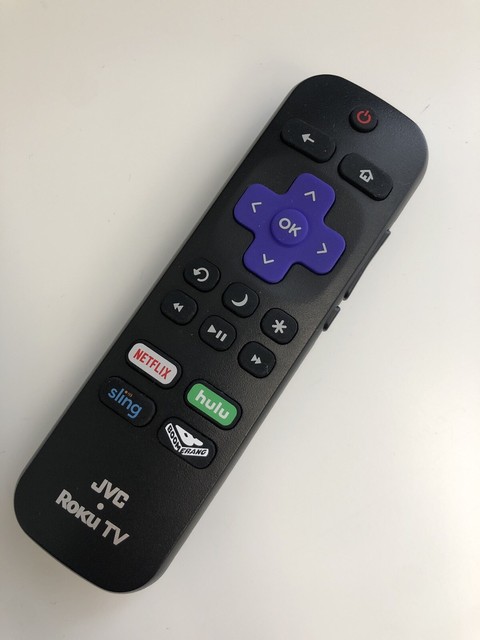 JVC Roku TV REMOTE CONTROL WITH NETFLIX & HULU & SLING & Boomerang USED ...