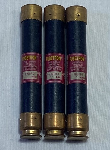 BUSSMANN Fusetron FRS-R-3 FUSE 600VAC - LOT OF 3 | eBay