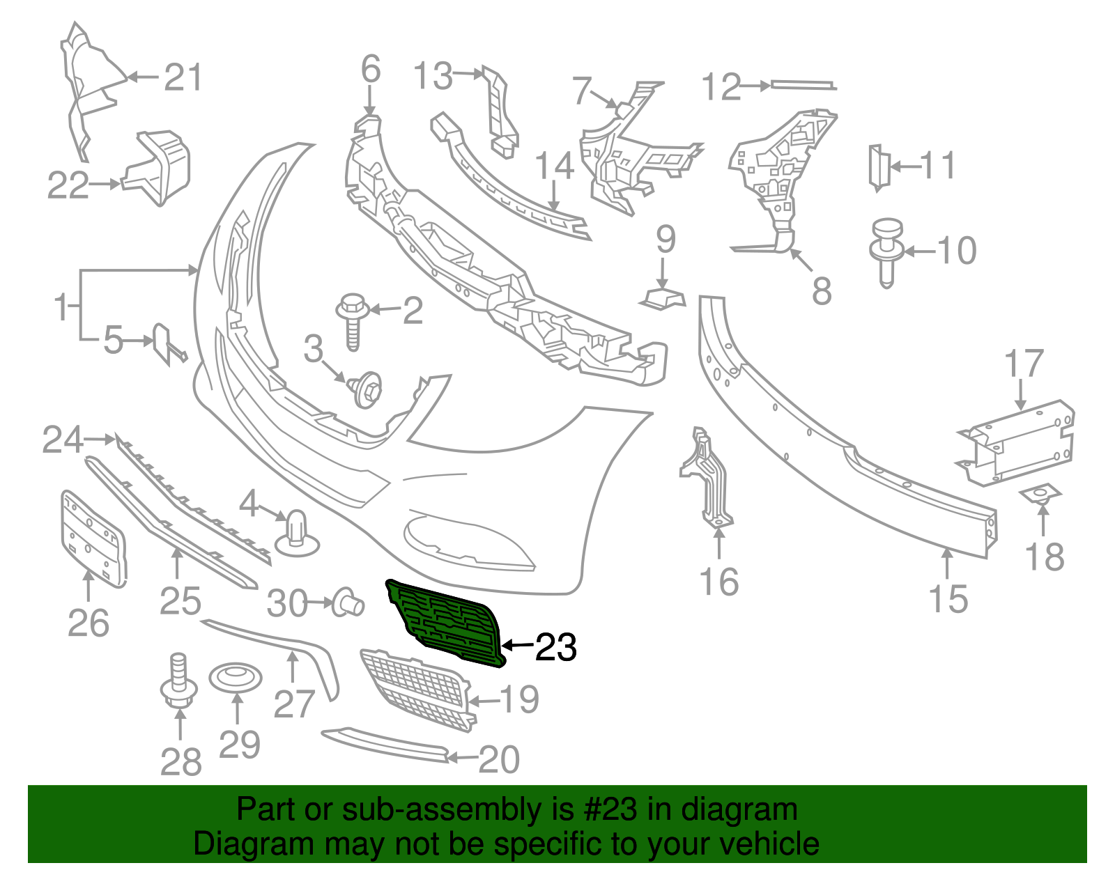 MERCEDES OEM Front Bumper Grille Grill-side Trim Left 2228850154 for ...