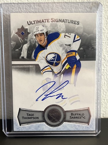 2022-23 UD Ultimate Collection Tage Thompson Ultimate Signatures Auto # ...