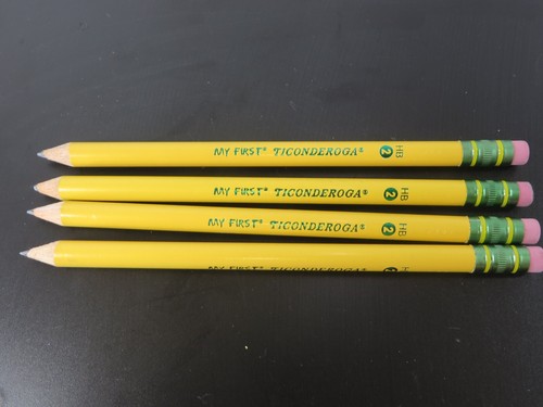 4-Ticonderoga My First Pencil No 2 Pencil with Eraser, Pre Sharpened ...