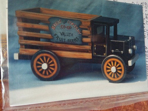 KAY BOOKOUT 1988 OLD RACK TRUCK FRUIT FARM WOOD TOY PAINTING PATTERN | eBay