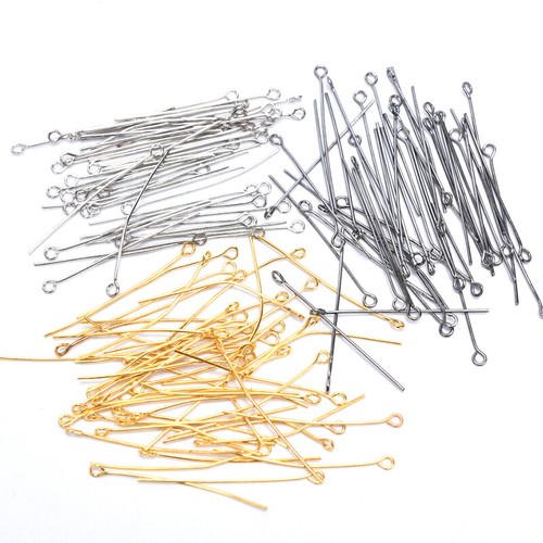 200Pcs/Lot Eye Head Pins Beads Pins Earring Wire DIY Jewelry Making ...