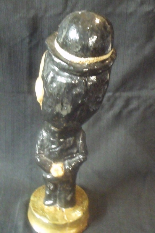 HTF RARE ANTIQUE HARDY OF LAUREL AND HARDY 17" CHALKWARE FIGURINE | eBay