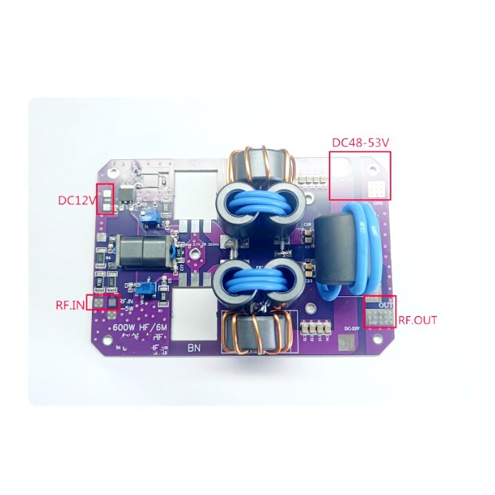 LDMOS 600W HF/6m AMPLIFIER BOARD 6M MRF300AN MRF300BN SSB DIY Power ...
