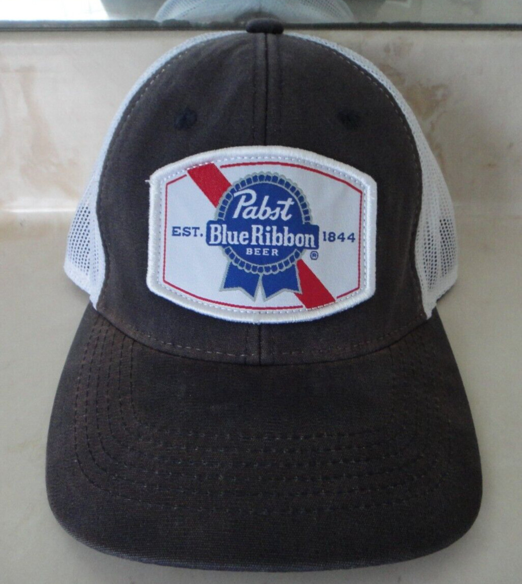 PABST BLUE RIBBON BEER PBR Patch Logo Snapback Mesh T… - Gem