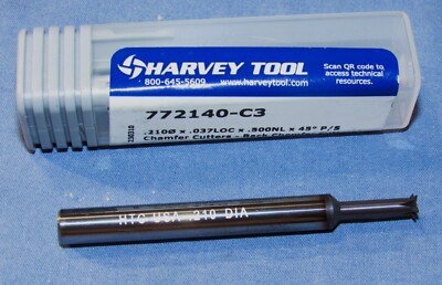 Harvey Tool Carbide Back Chamfer Cutters 0.210" Head Dia. | eBay