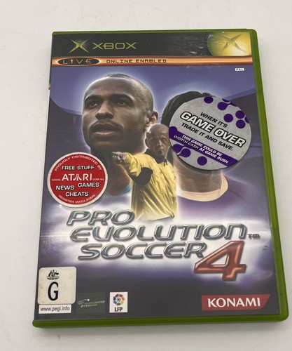 Pro Evolution Soccer 4 - With Manual - XBOX Original - PAL | eBay