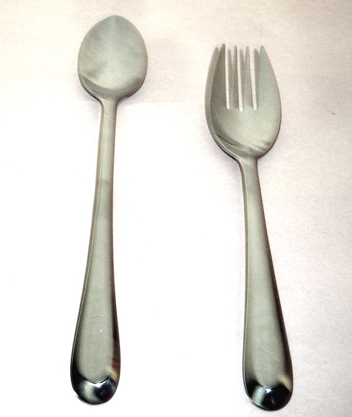 Gorham Bellevue Ice Tea Spoon & "Spork' 18/10 Stainless 2 Piece ...