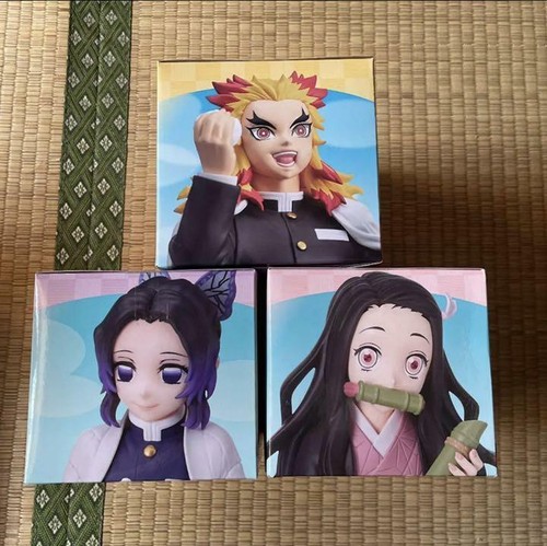 Demon Slayer Figure set Kyojuro Rengoku Shinobu Kocho Nezuko eating ...