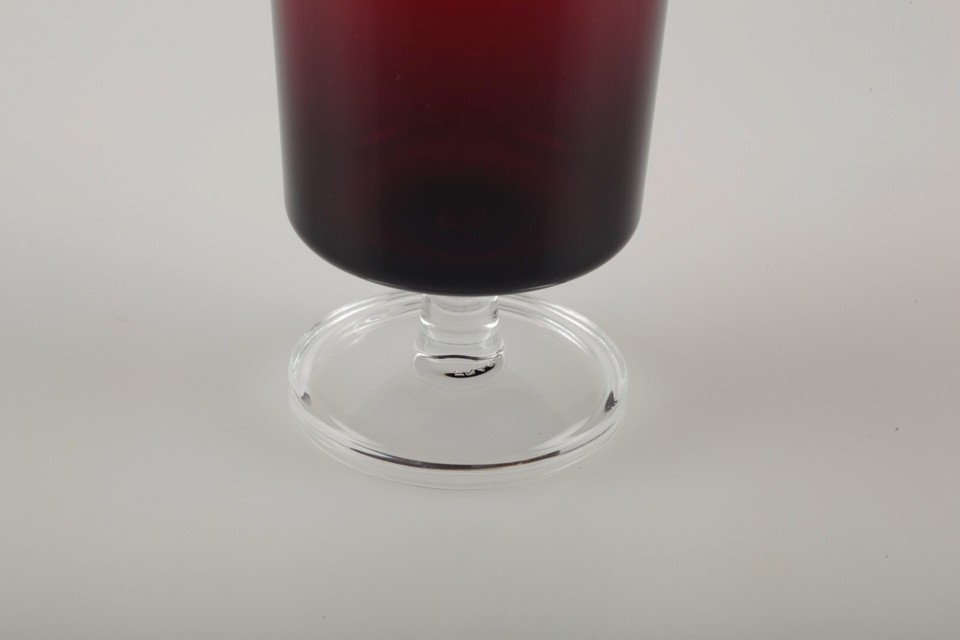 1 Weinglas rot luminarc France Rotweinglas Wasserglas 11,5 cm Vintage ...