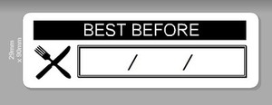 Pre Printed Self Adhesive Food Hygiene Labels Best Before Date | eBay