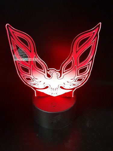 Edge Lit Tabletop Sign, Multi-Colored LED, Desk Lamp, Light Pontiac ...