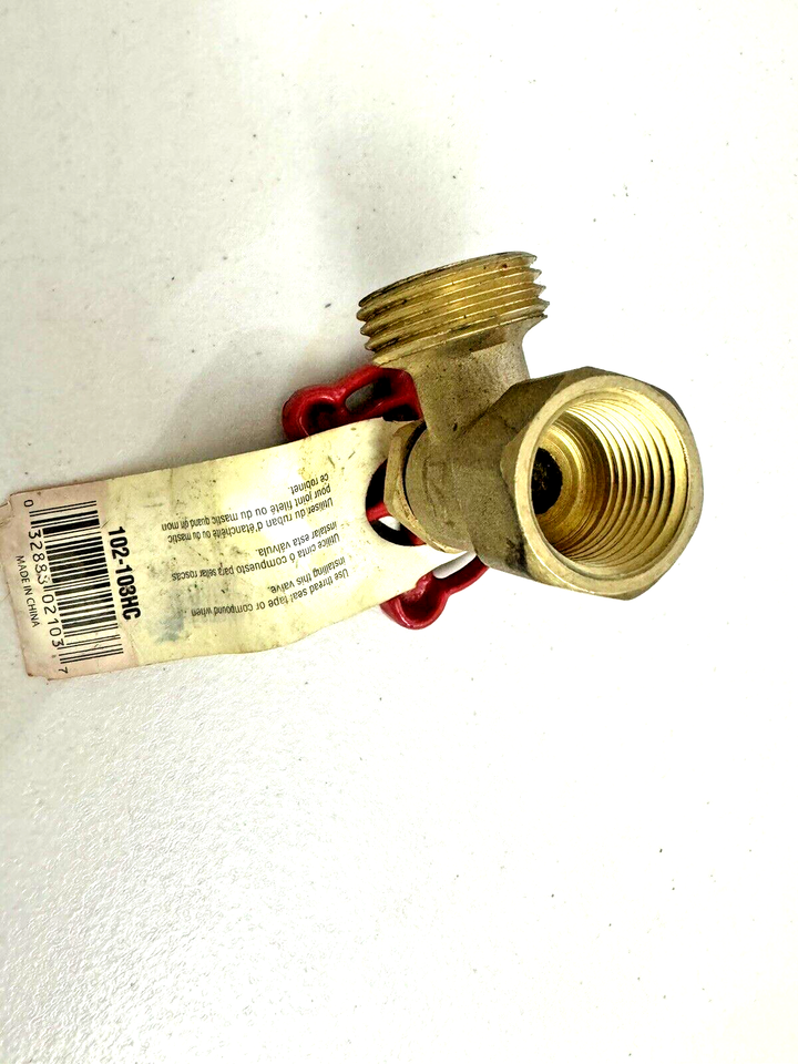 NEW Mueller ProLine 1/2" Female Brass Boiler Drain Valve B&K 102-103HC ...