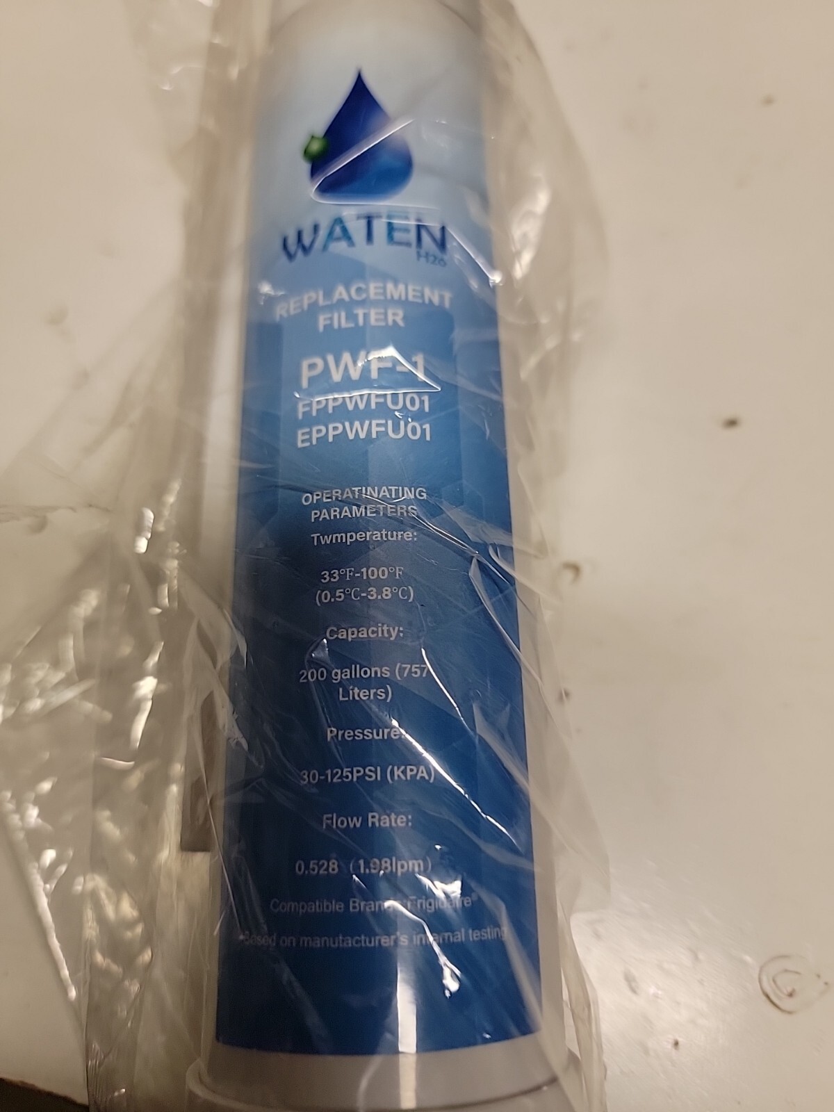 Waten H2O Replacement Water Filter PWF-1/FPPWFY01/EPPWFU01 Compatible ...