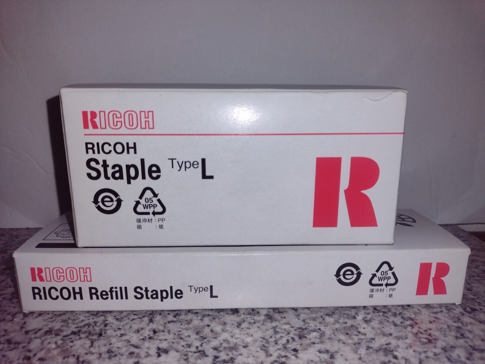 Ricoh Staple Cartridge Type L 411240 & Refill Type L 411241 (Includes 4 ...