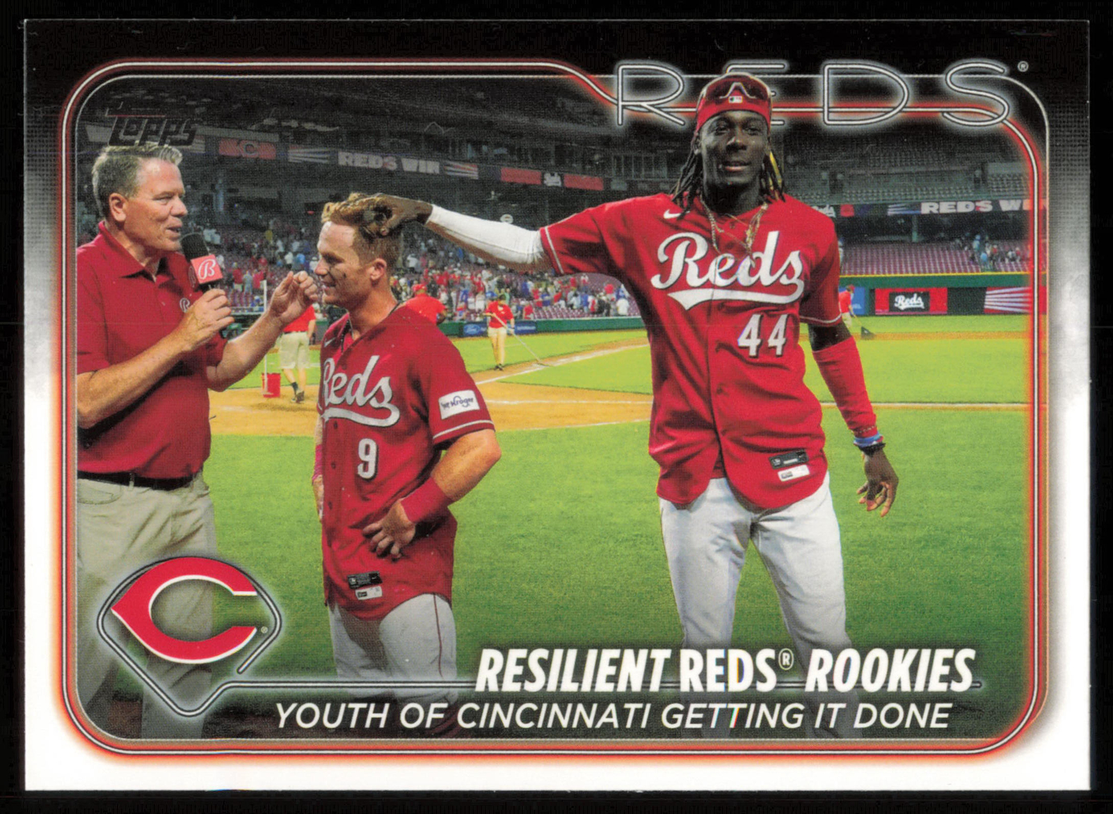 2024 Topps #133 Resilient Reds Rookies De La Cruz McLain Cincinnati ...