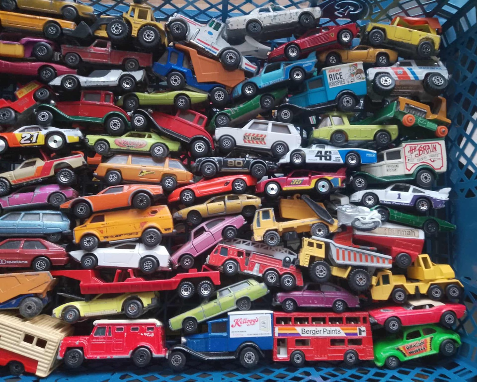 ORIGINAL VINTAGE DIECAST TOY JOB LOT LESNEY MATCHBOX SUPERFAST CARS ...