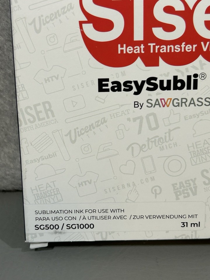 Siser Sawgrass EasySubli Ink SG500 & SG1000 - Black (Y) 31 ML exp 08/31 ...