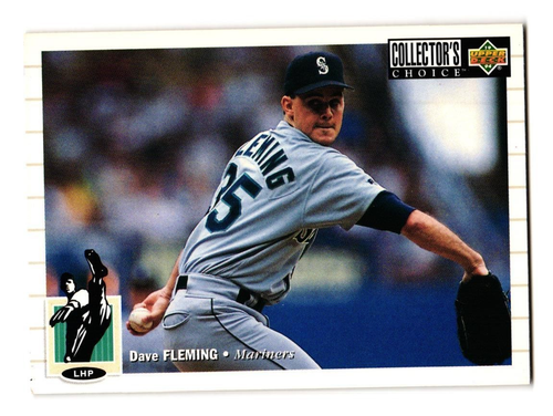 1994 Collectors Choice #101 Dave Fleming Seattle Mariners Baseball Card ...