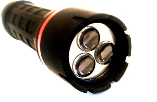 LED Flashlight Bright Torch Light Rubber Body Lantern Ultra Bright ...