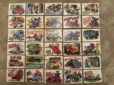 1980 topps weird wheels complete sticker set | eBay