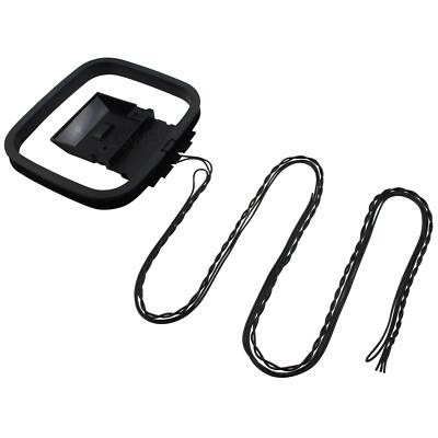 HiFi AM/FM Loop 3-Pin Mini Connector Antenna Sony Sharp Receivers Home ...