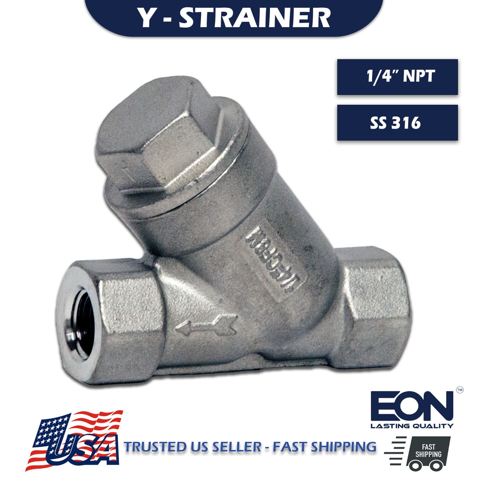 1/4" inch Y-Strainer Wye-Strainer Stainless Steel 316 Female NPT Thread ...