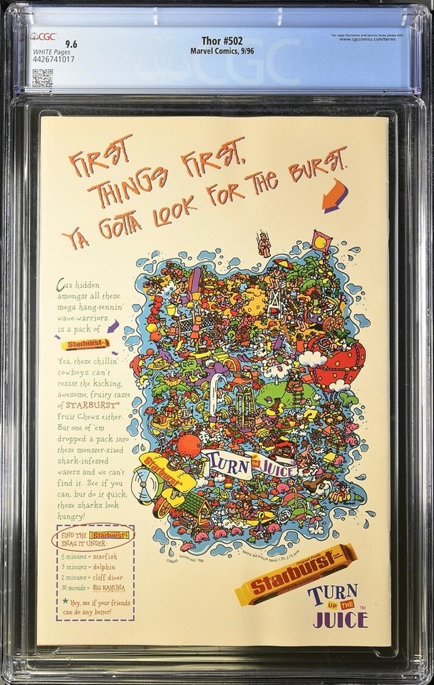 Thor #502 CGC 9.6 W final issue Deodato cover & art last Marvel 1996 | eBay