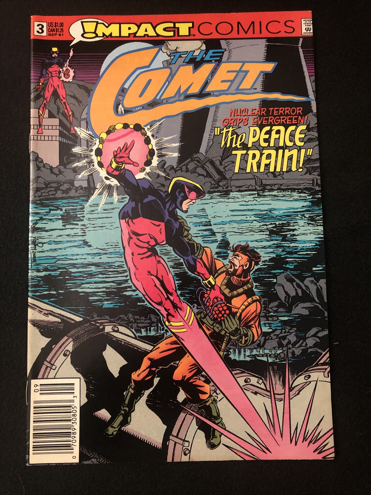 THE COMET 3 8.5 1991 IMPACT COMICS NEWSSTAND LM | eBay