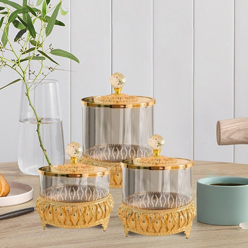 Candy Jar European Style Clear Biscuit Containers for Centerpieces ...