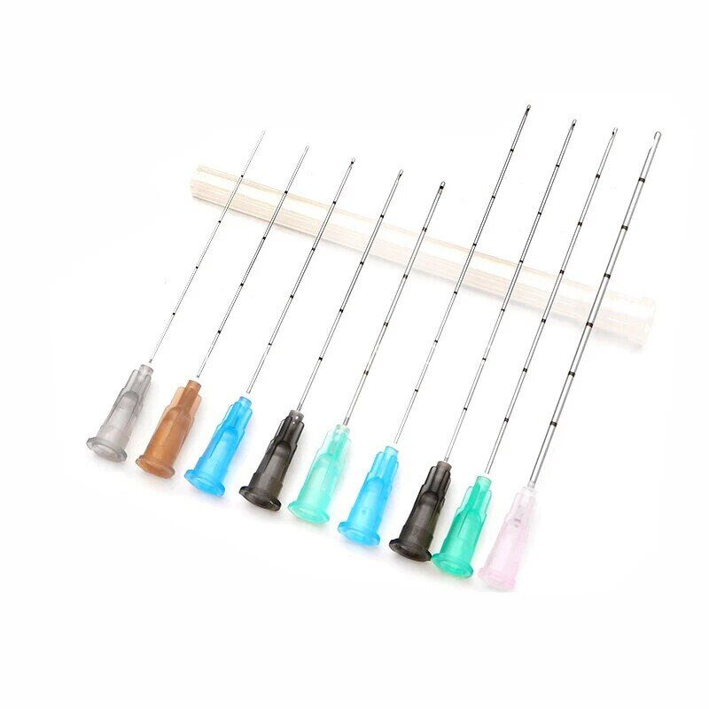 5/10/20/50pcs Micro Cannula with Puncture, Blunt Tip for Fillers, FDA ...