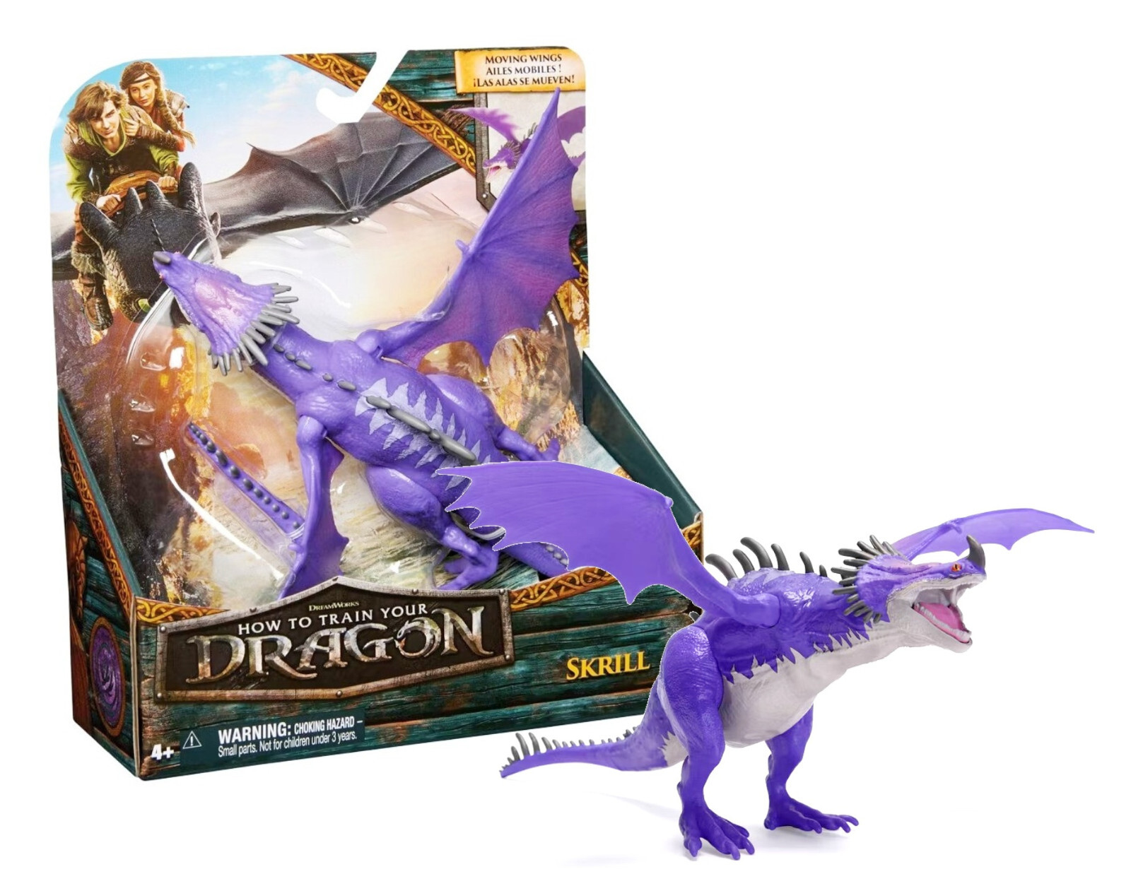 Dreamworks Dragons How To Train Your Dragon Skrill with Moving Wings ...