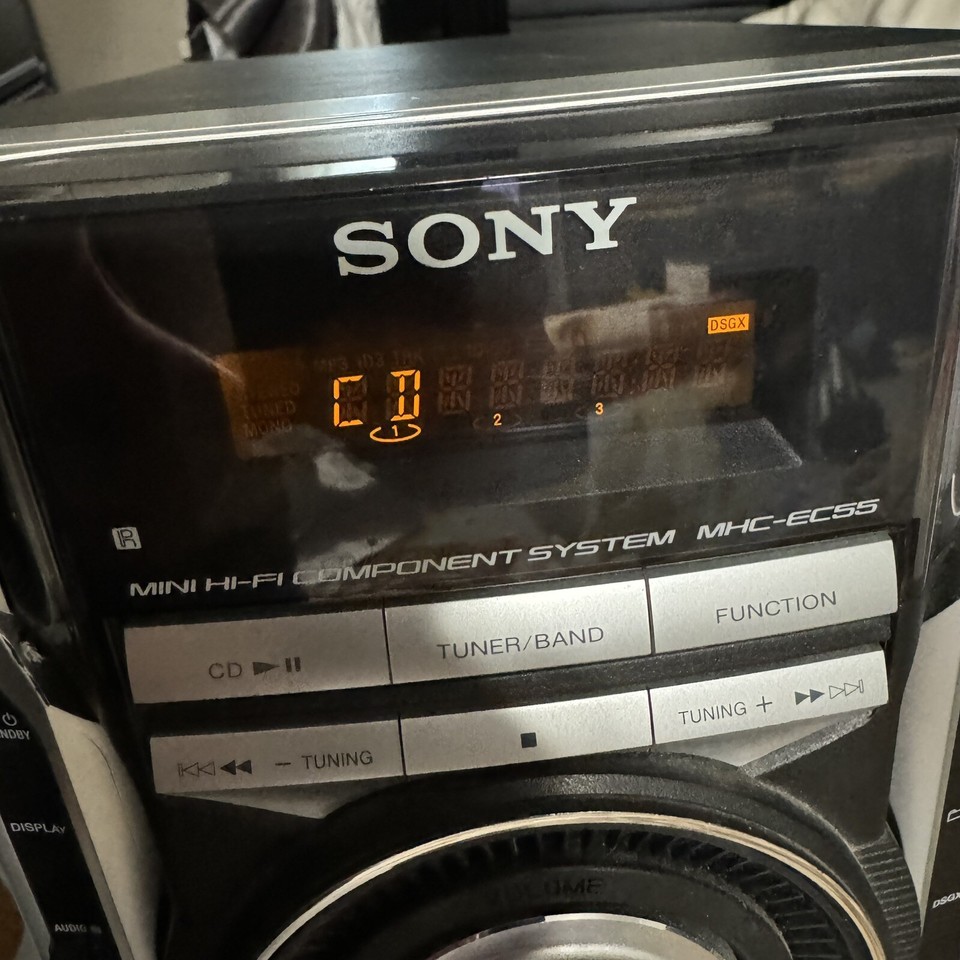 Sony MHC-EC55 HiFi Component System 3-Disc CD Changer Stereo Head Unit ...