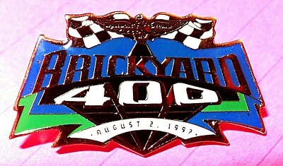 VINTAGE BRICKYARD 400 INDY 1997 OFFICIAL NASCAR RACING CAR PIN BADGE | eBay