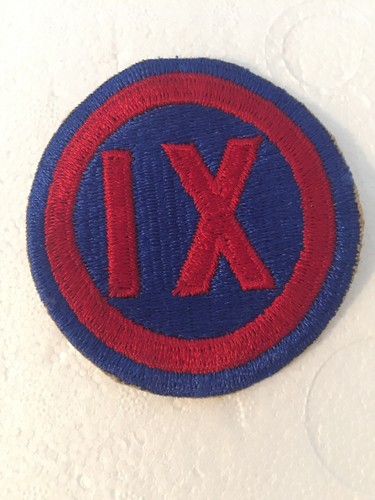 WWII Army IX Corp Patch 9th Corp | eBay