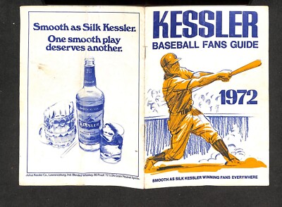 1972 KESSLER BASEBALL FANS GUIDE | eBay