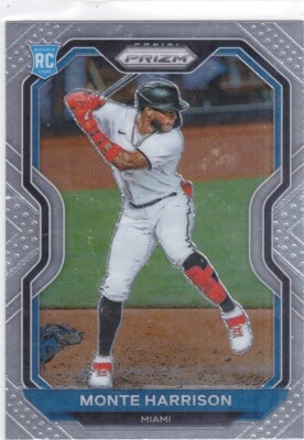 2021 Panini Prizm Monte Harrison Rookie RC Miami Marlins #118 | eBay