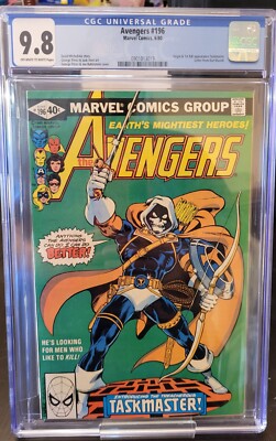 Avengers 196 CGC 9.8 1980 1st Appearance of Taskmaster MCU Thunderbolts ...