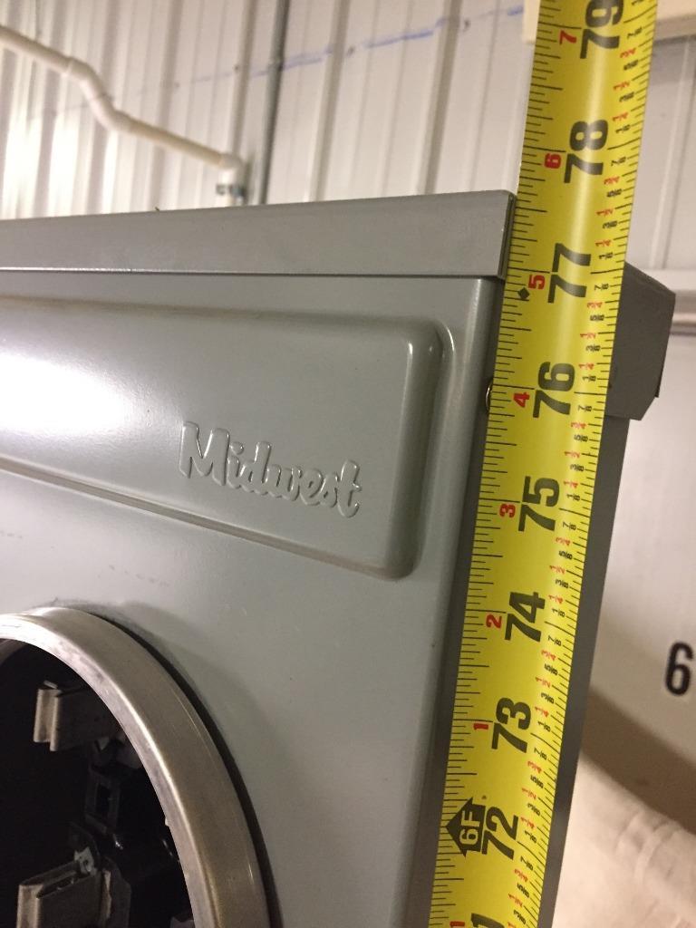 Midwest M075GP6 Metered Power Outlet Pedestal 100 Amp 120/240V 1P ...