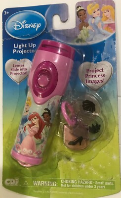 NEW Disney Princess Projector Light with 3 images and carry along clip ...