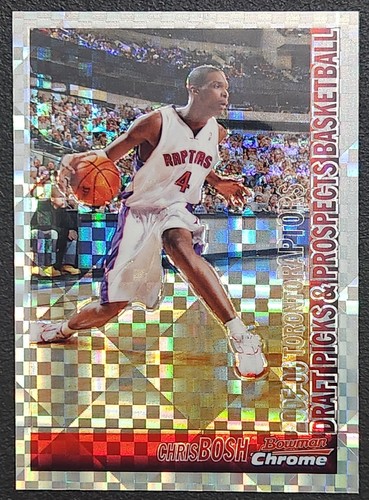 2005-06 Bowman Chrome Draft Picks & Prospects Xfractor Chris Bosh SP ...