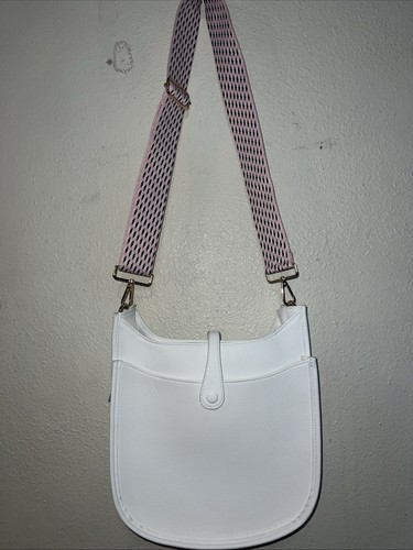 Ahdorned White Vegan Leather boho Messenger Bag | eBay