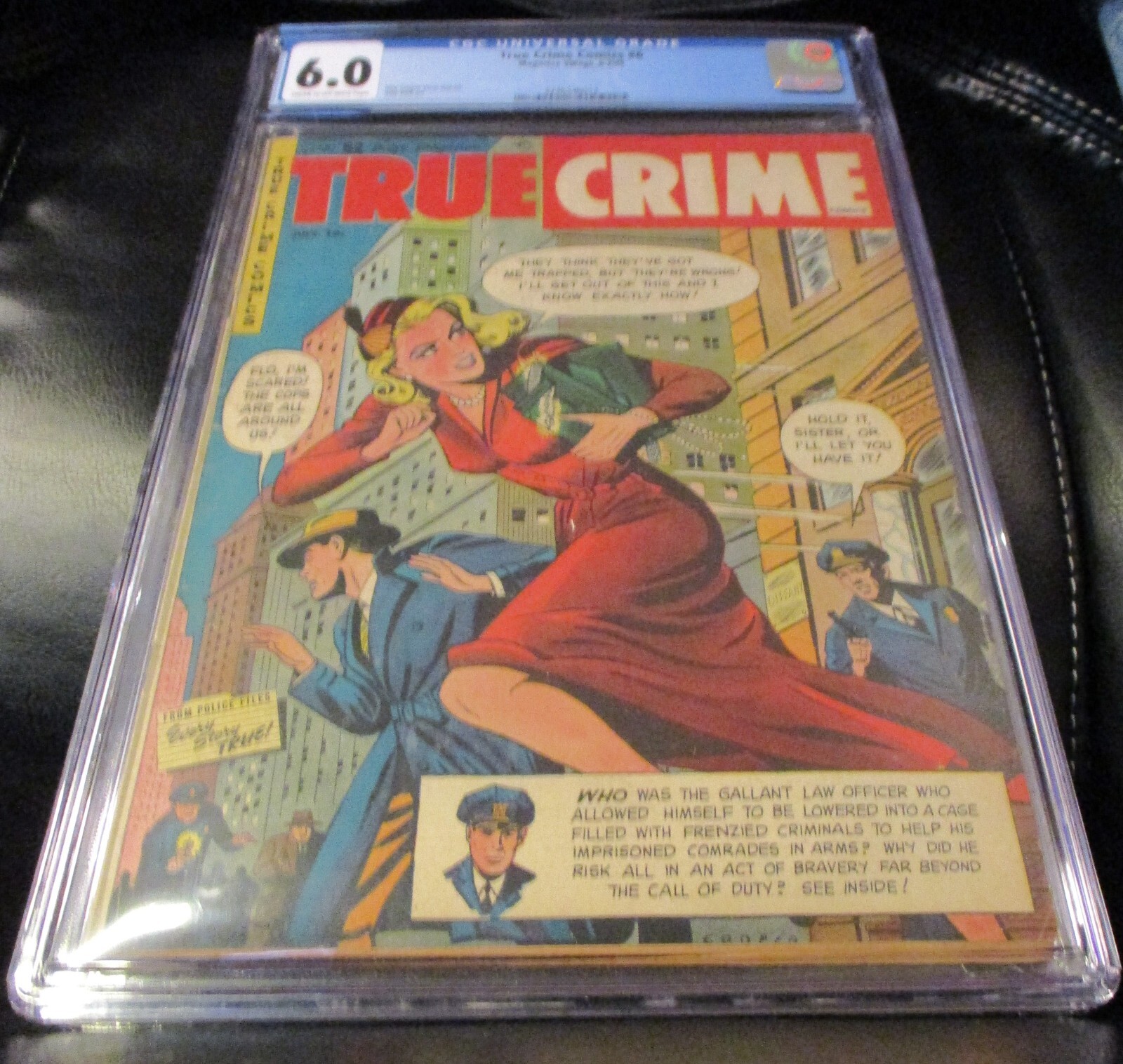 True Crime Comics #6 CGC 6.0 Rare Gun Molls GGA 1949 Magazine Village ...