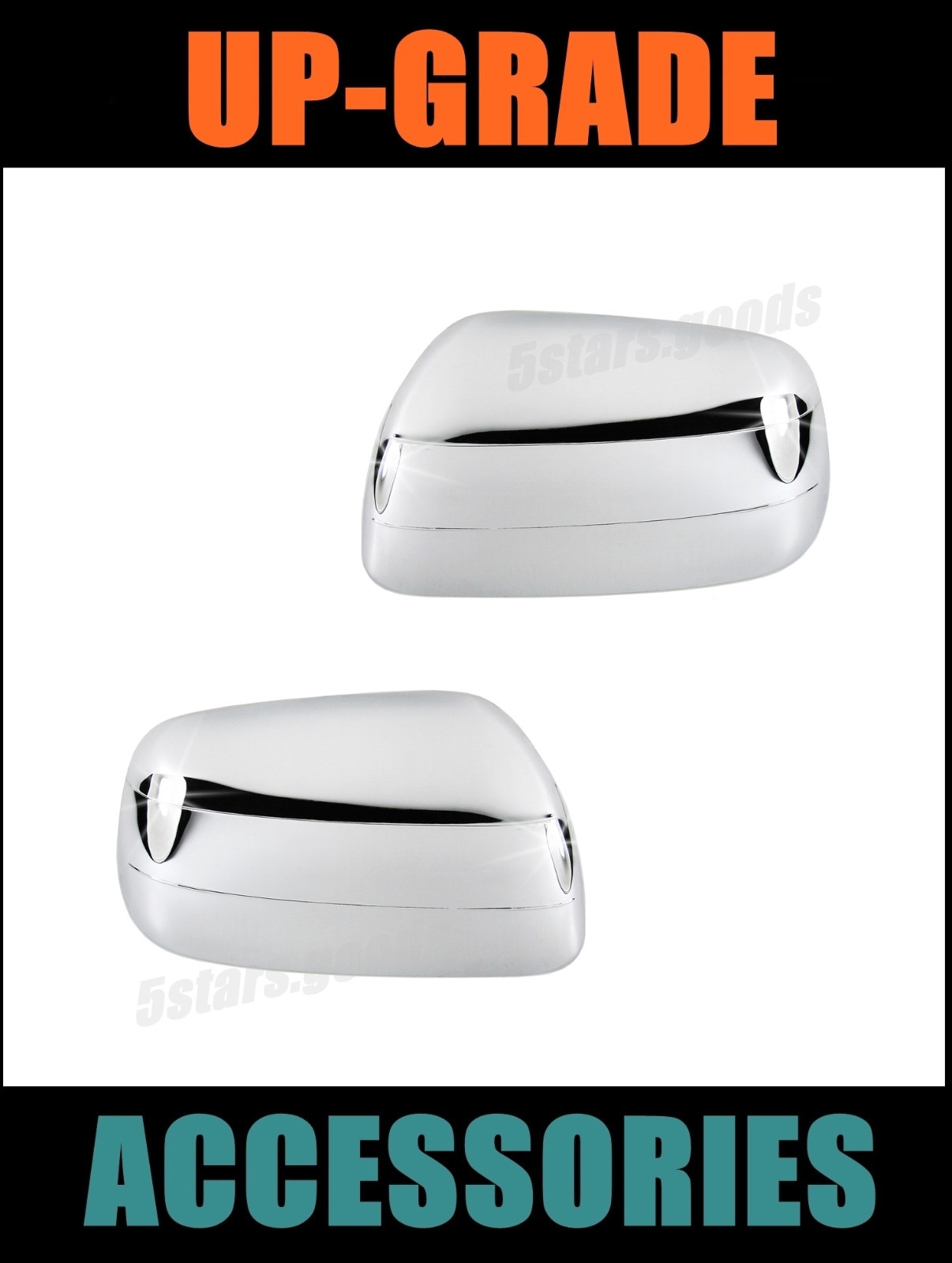 Chrome Side Rear View Mirror Covers Molding Trims For 2001-2005 Toyota ...