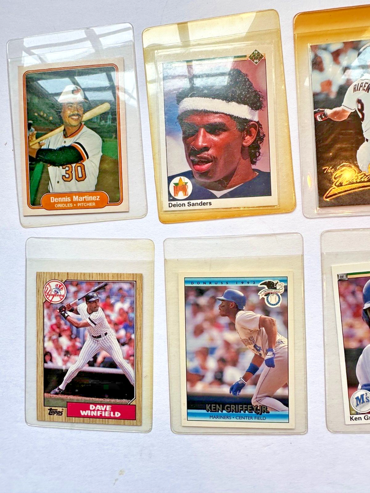 MLB Very Collectible Cards Including 1992 Donruss Error Card Lot Of 12 ...