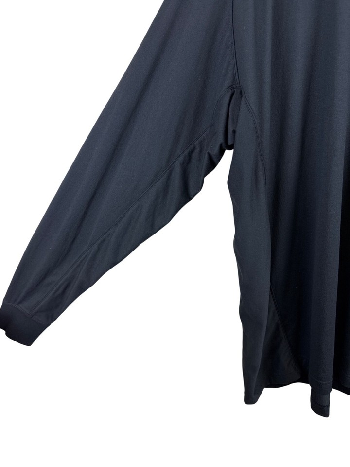 Zero Restriction Men's Mock Neck Shirt Long Sleeve T400 Black ESTANCIA ...